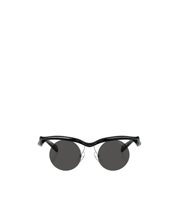 Prada Round Frame Sunglasses - Black