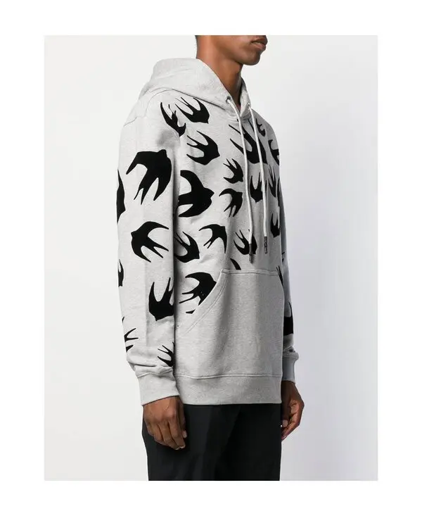 Alexander McQueen Flock Swallow Hoodie