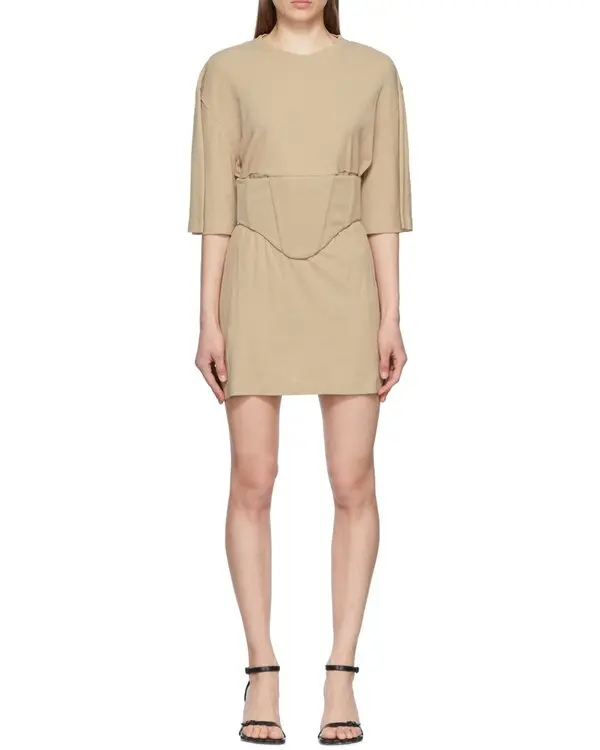 DION LEE Corset Detail Tunic Top