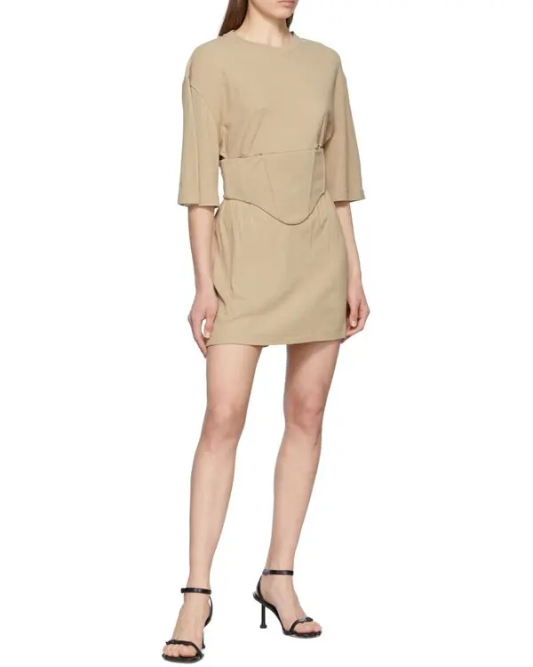 DION LEE Corset Detail Tunic Top