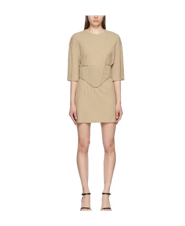 DION LEE Corset Detail Tunic Top