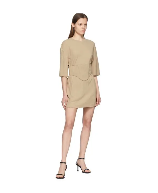 DION LEE Corset Detail Tunic Top