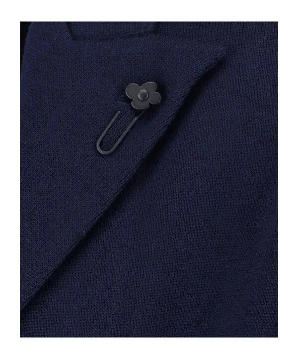 LARDINI Double-breasted Patch-pocket Jacket