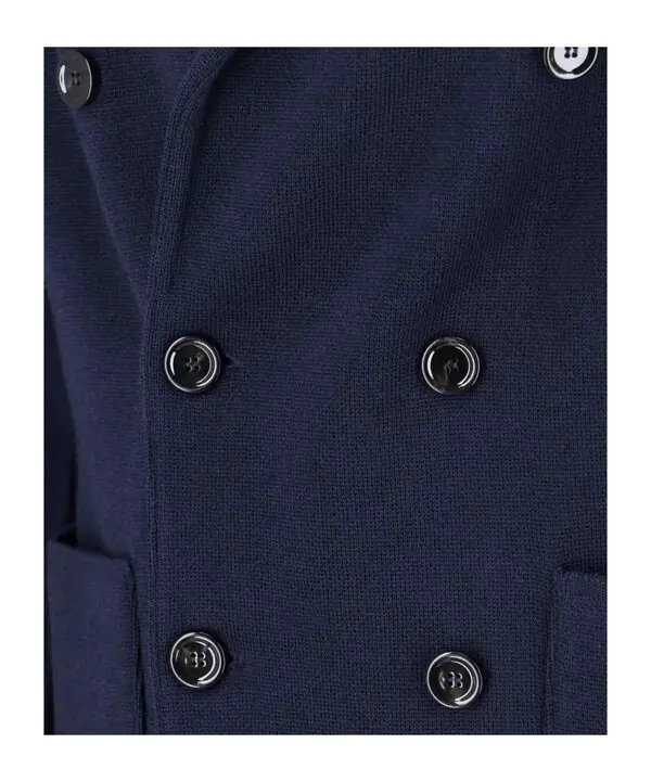 LARDINI Double-breasted Patch-pocket Jacket