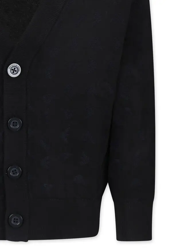 Emporio Armani Long-sleeved Knitted Cardigan