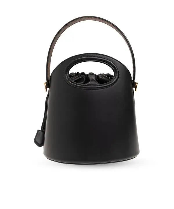 Etro Saturno Medium Drawstring Bucket Bag - Black