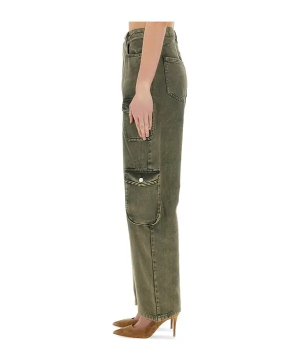 Moschino Straight-leg Cargo Jeans - Green