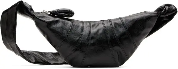 LEMAIRE Croissant Zipped Small Crossbody Bag - Black