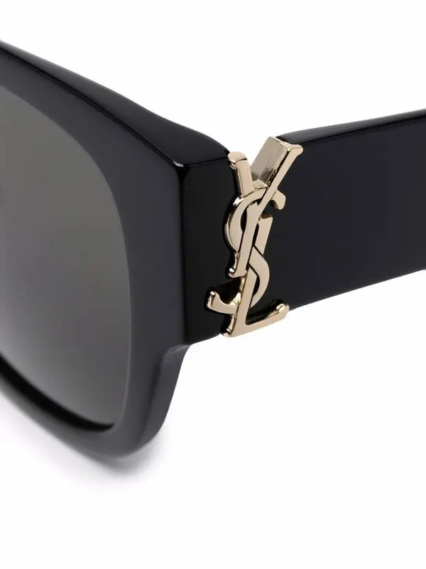 Saint Laurent Square Frame Sunglasses - Black