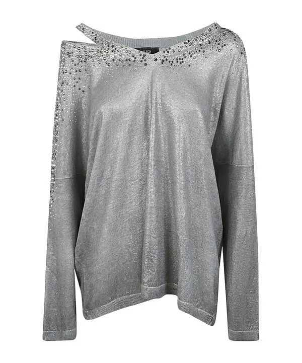Avant Toi Embellished V-neck Jumper