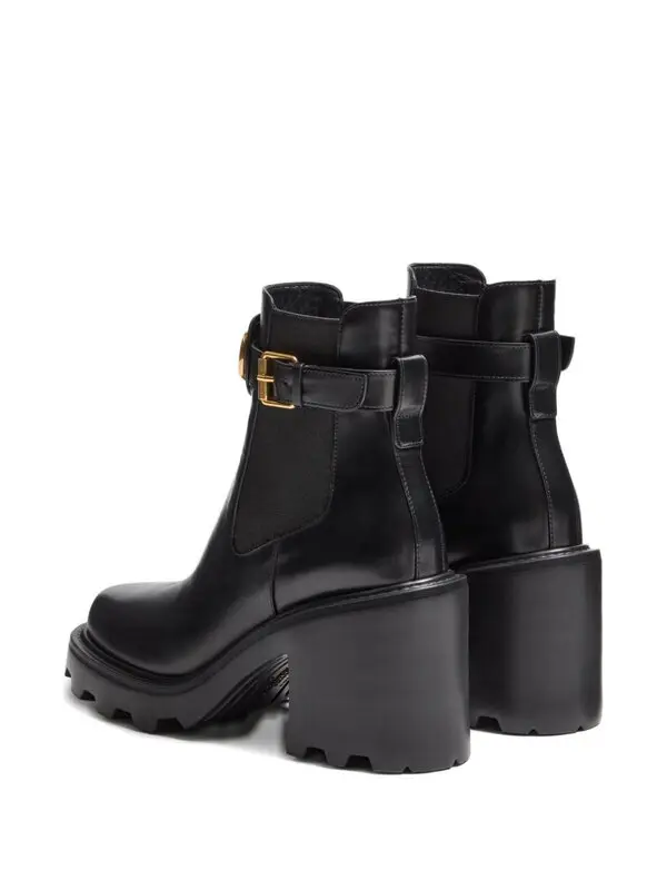 Valentino Garavani Vlogo Signature Calfskin Chelsea Boots
