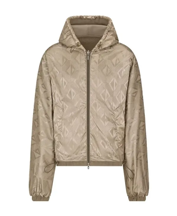 Dior Embroidered Zip-up Hooded Jacket