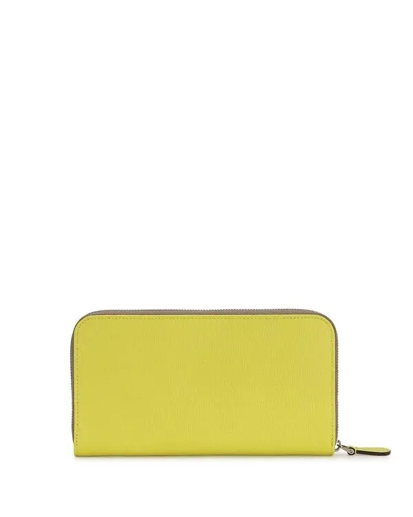 Bally Wrap Zipper Wallet - Yellow