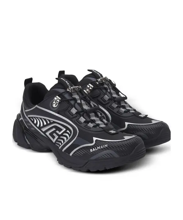 Balmain Cosmic Dust High Top Sneakers - Black