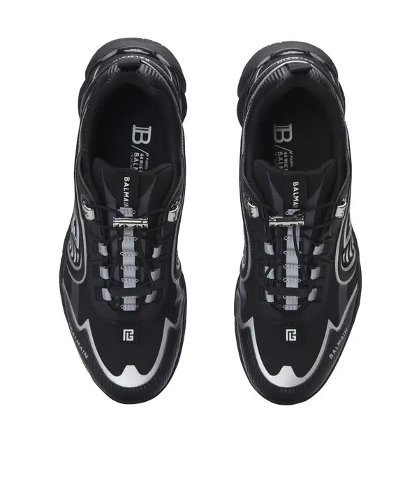 Balmain Cosmic Dust High Top Sneakers - Black