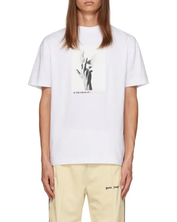 Palm Angels Hand-photo Cotton T-shirt