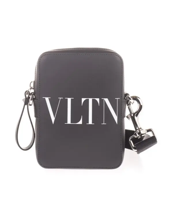 Valentino Garavani Vltn Printed Small Shoulder Bag - Black