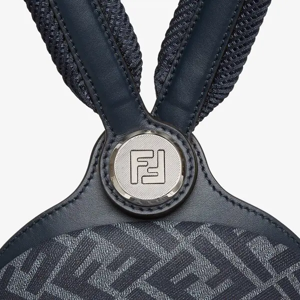Fendi Small Diagonal Backpack In Ff Canvas And Leather