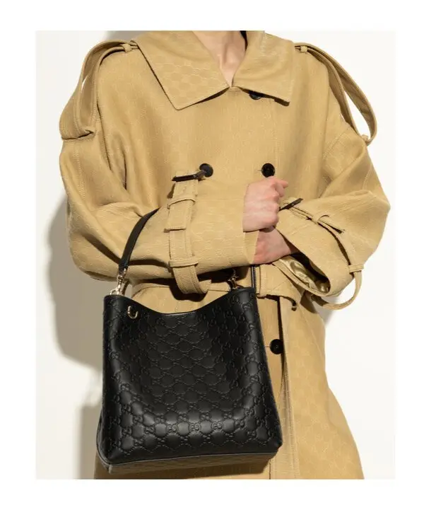 Gucci Embossed Shoulder Bag