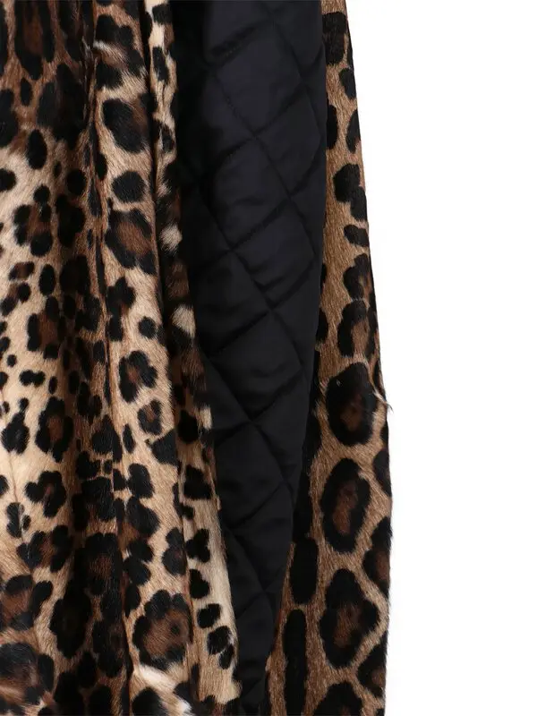 Dolce & Gabbana Leopard Print Long Coat