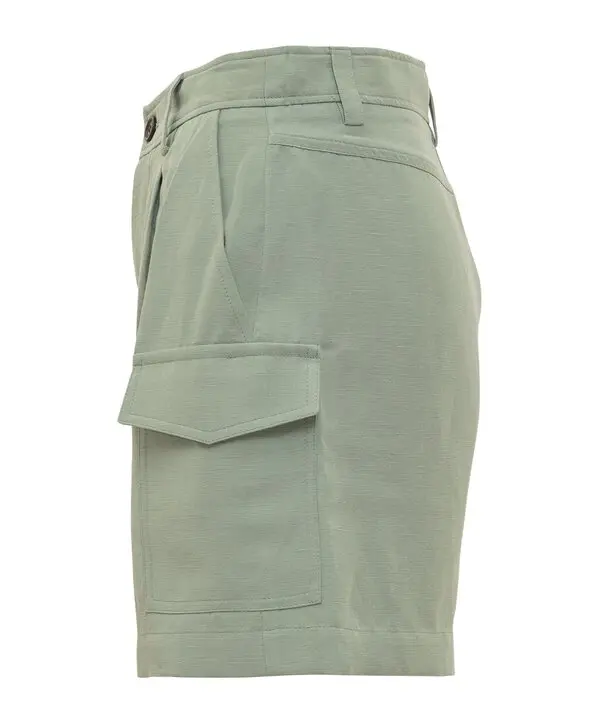 Woolrich Button Detailed Cargo Shorts - Gray