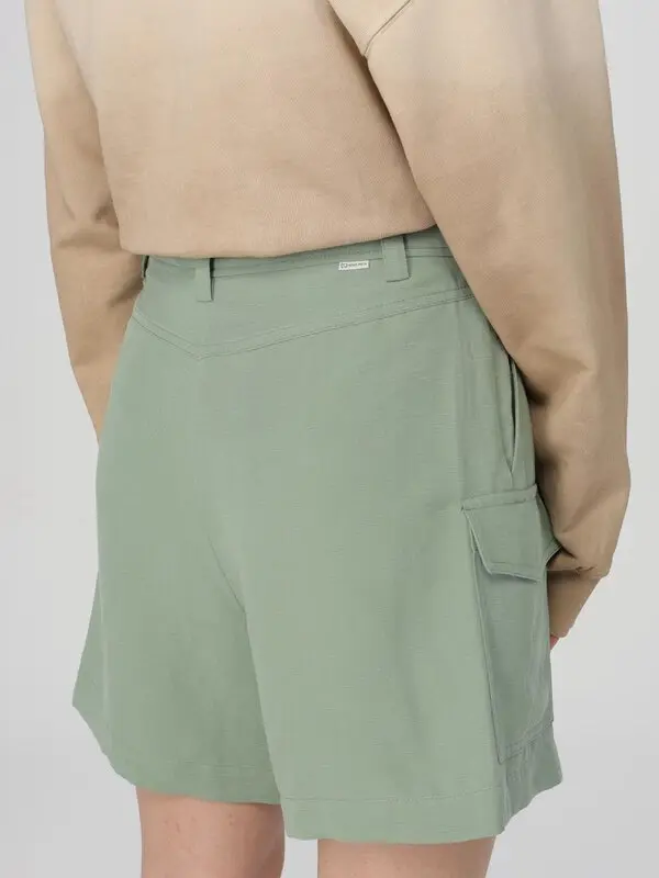 Woolrich Button Detailed Cargo Shorts - Gray