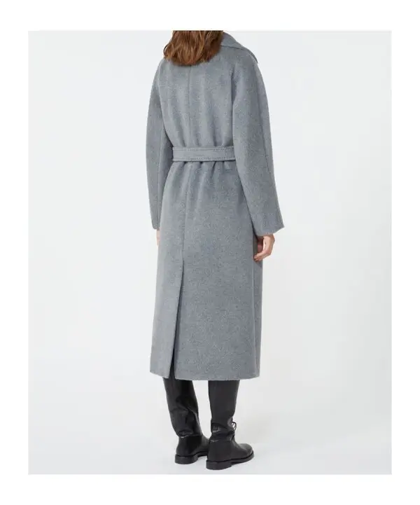 Max Mara Tempera Belted Coat - Medium Gray