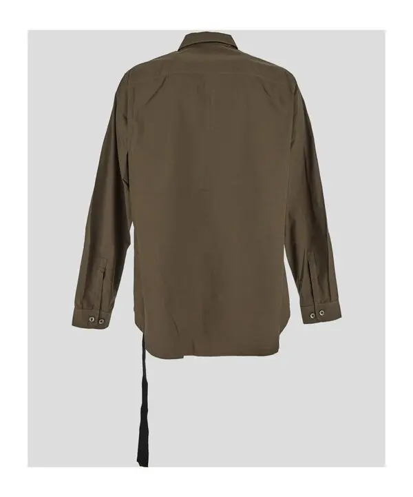 Rick Owens Long-sleeved Button-up Shirt - Brown