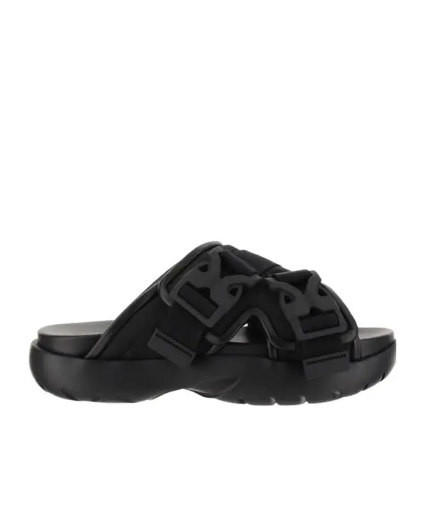 Bottega Veneta Open Toe Slides - Black