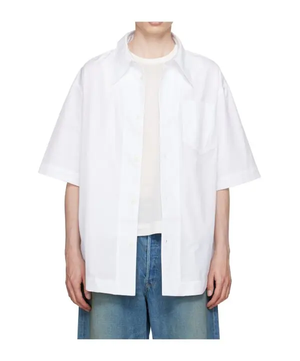 AMI Paris Curved Hem Shirt