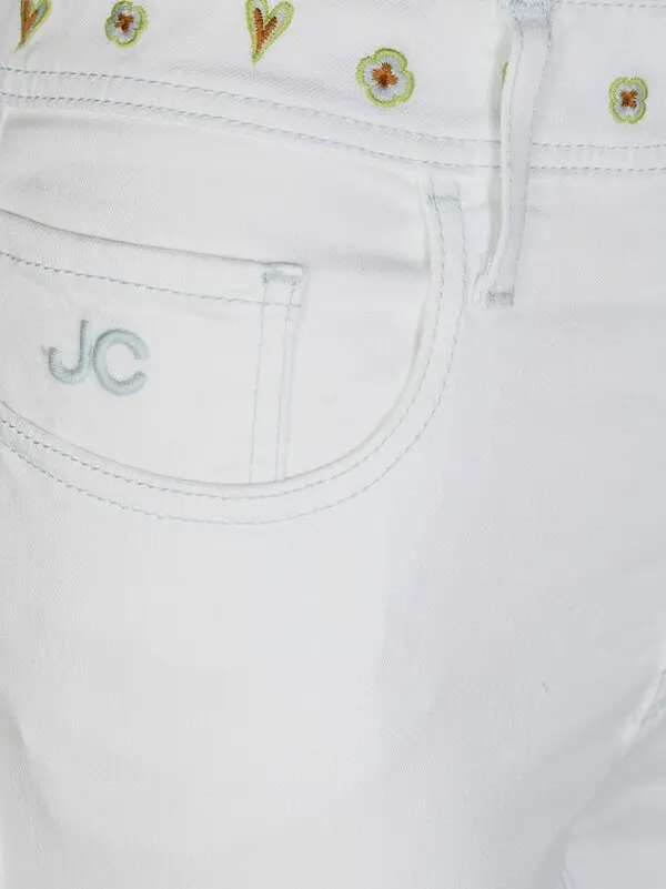 Jacob Cohen Logo Patch Flared Jeans