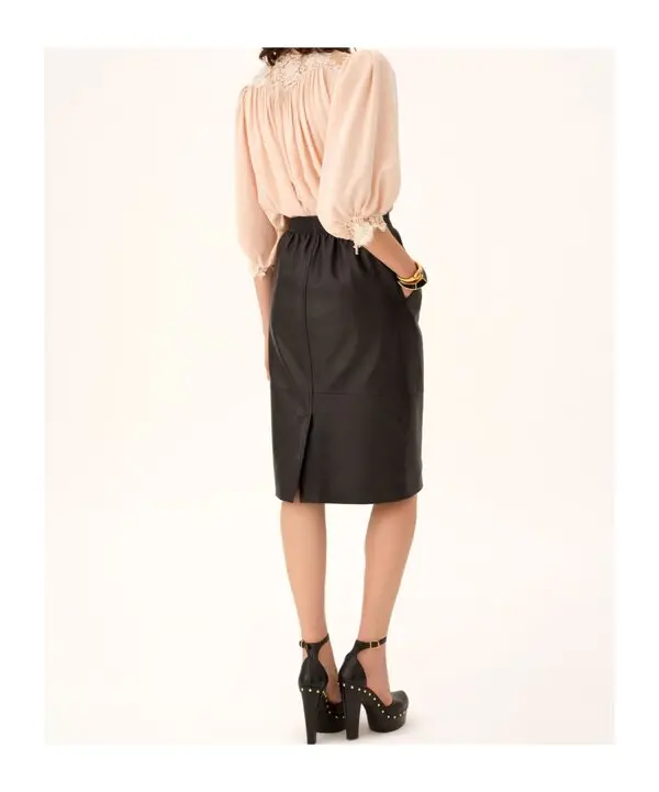Chloé Fluid Puff-sleeved Blouse With Lace Appliqués