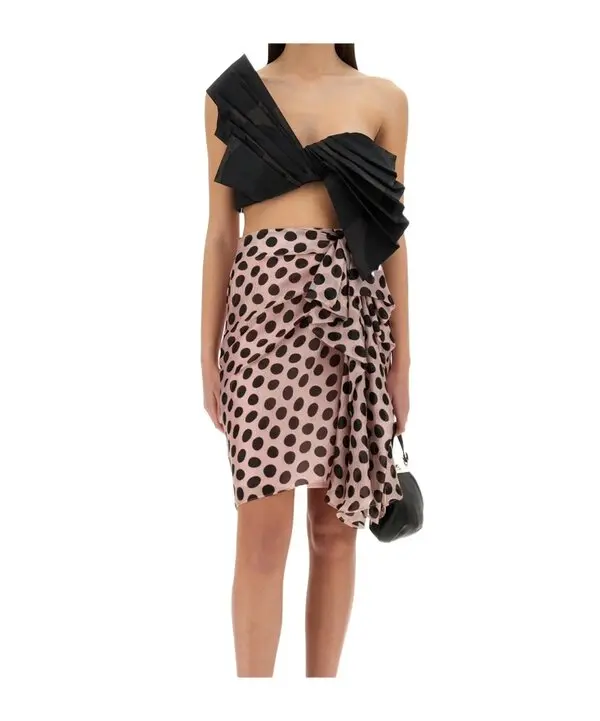 Nina Ricci Bow Detail One-shoulder Top