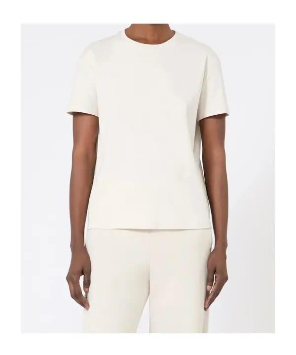 Max Mara Bella Graphic-embroidered Crewneck T-shirt - Sand-colored