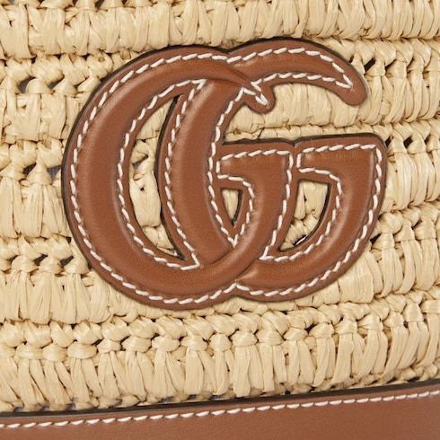 Gucci Woven Mini Bucket Bag - Nude