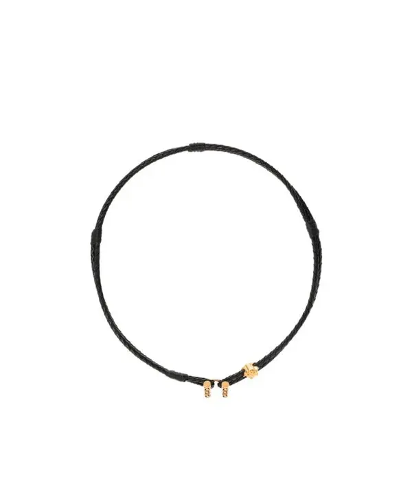 Versace Medusa Face Logo Necklace - Black
