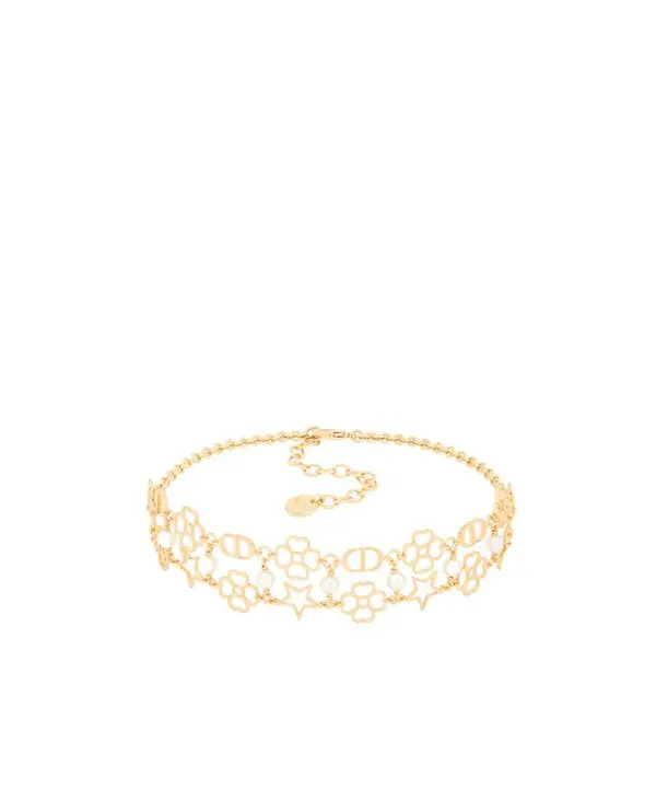 Dior Lucky Leaves Necklace - Yellow