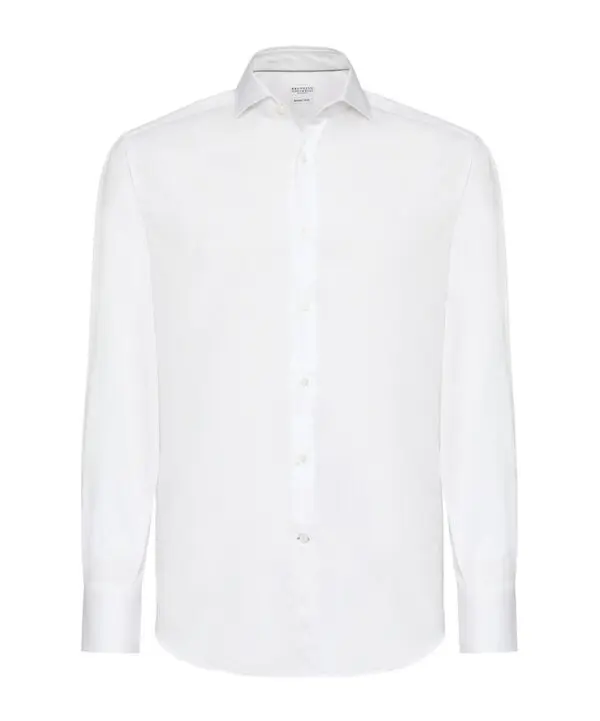 Brunello Cucinelli Spread-collar Long-sleeved Shirt