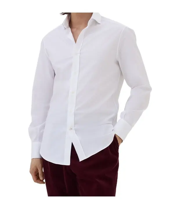 Brunello Cucinelli Spread-collar Long-sleeved Shirt