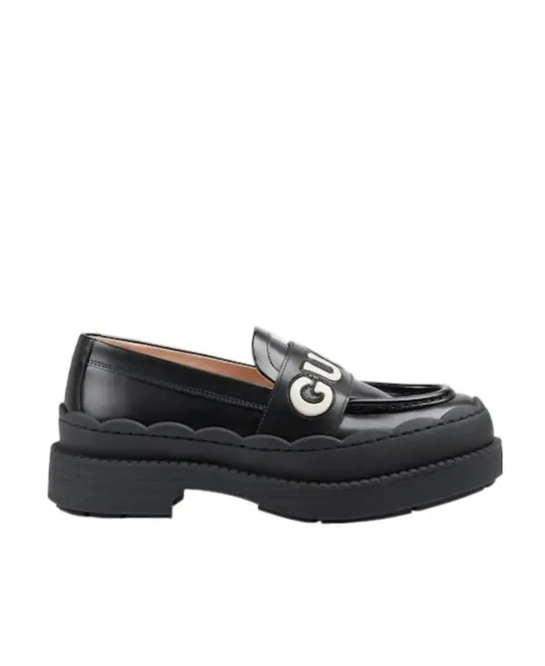 Gucci Loafer With Logo Detail And Grooved Sole