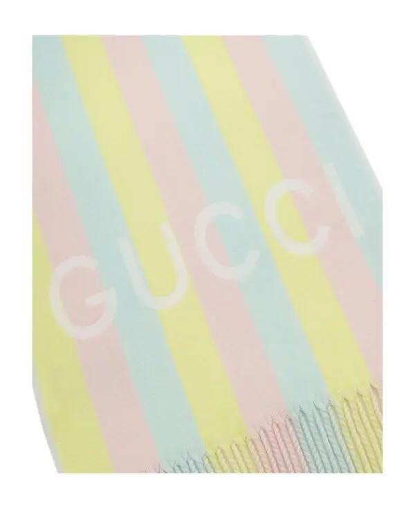 Gucci Striped Wool Scarf