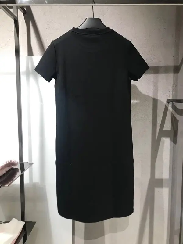 Kenzo Logo Print Short Sleeve Dress
