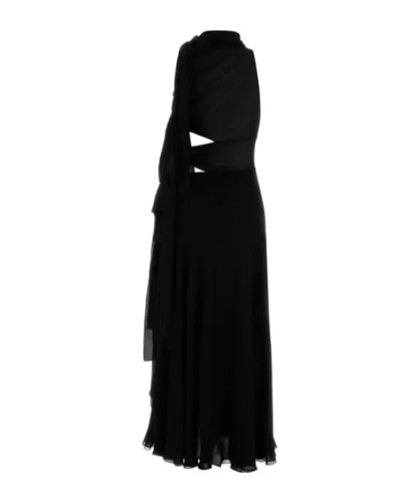 Alaïa Sleeveless Asymmetrical Bow Dress