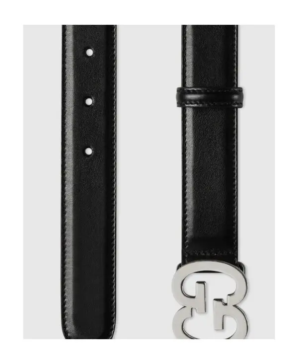 Gucci Gg Buckle Belt - Black