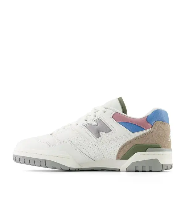 NEW BALANCE 550 Lace-up Round-toe Sneakers - White
