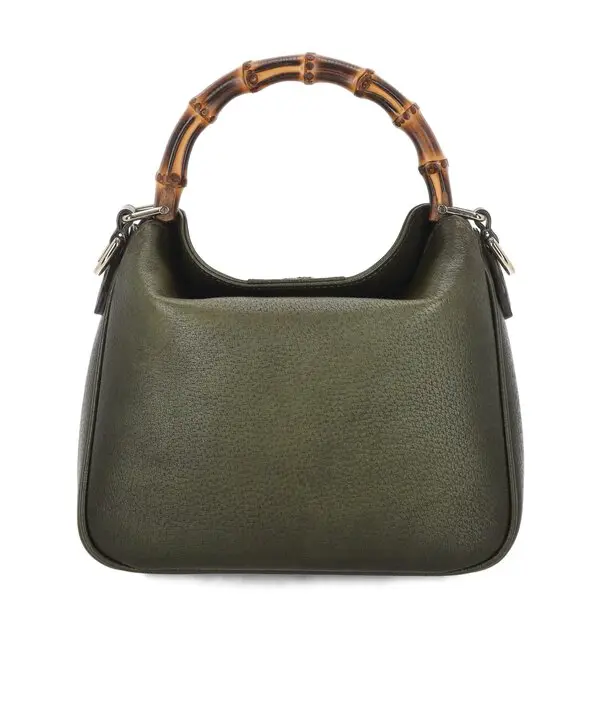 Gucci Diana Small Shoulder Bag With Bamboo Handle - Green