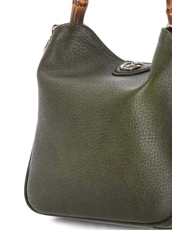 Gucci Diana Small Shoulder Bag With Bamboo Handle - Green