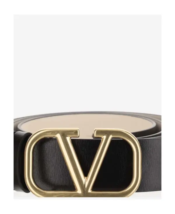 Valentino Garavani Vlogo Signature Buckled Reversible Belt