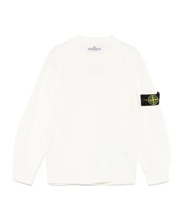 Stone Island Long-sleeved Sweatshirt - White