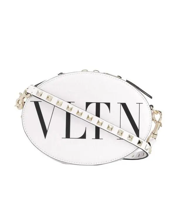 Valentino Garavani Rivet Decorative Shoulder Bag - White